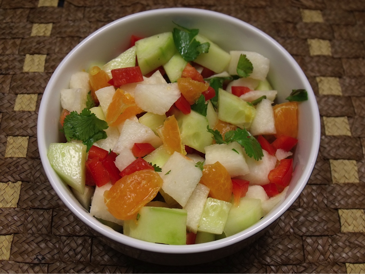 Jicama Tangerine Salad Recipe - Mama Likes To Cook