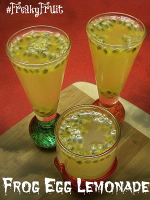 Frog Egg Lemonade for Halloween - Mama Likes To Cook
