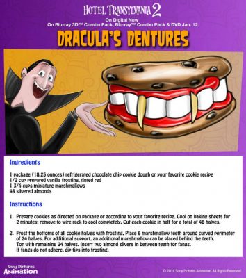 Halloween Draculas Dentures Snack Recipe - Mama Likes To Cook
