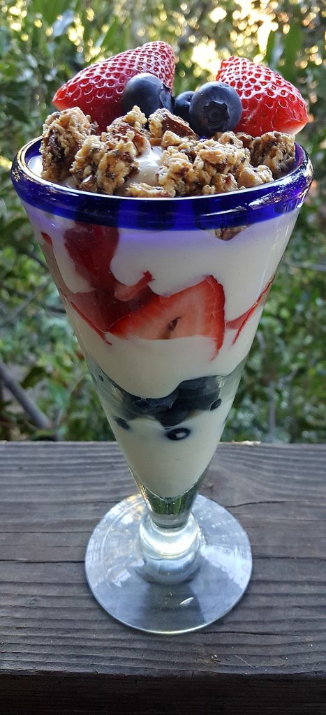 Healthy Strawberry Blueberry Yogurt Parfait Recipe - Mama Likes To Cook