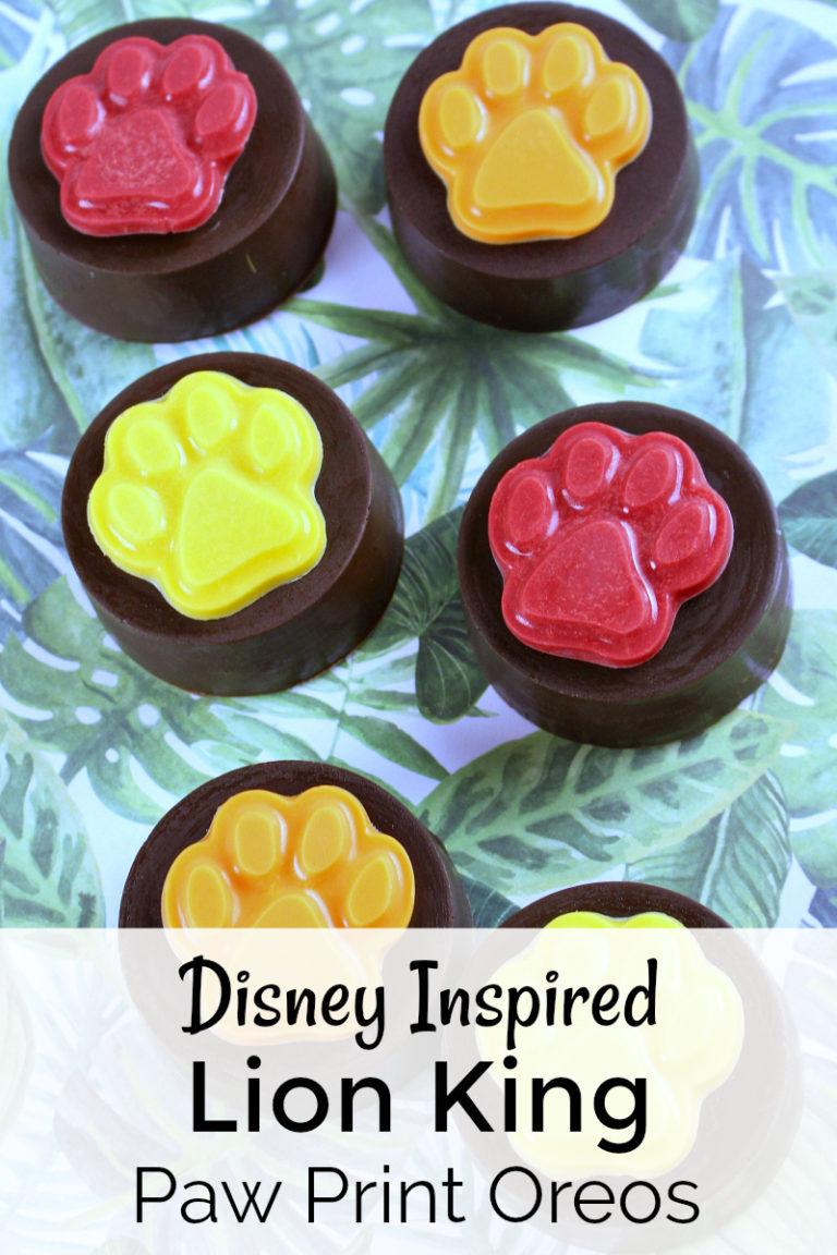 Disney Inspired Lion King Paw Print Oreos Recipe - Mama Likes To Cook