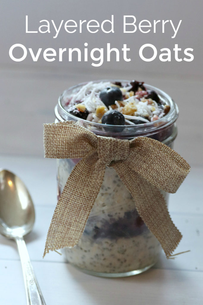 Layered Berry Overnight Oats Recipe - Mama Likes To Cook