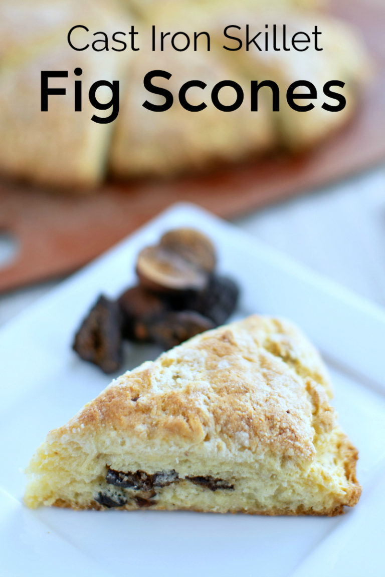Cast Iron Fig Scones Recipe - Mama Likes To Cook