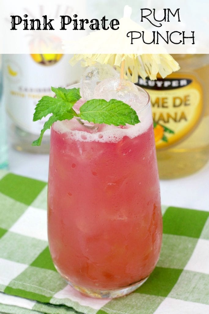 Pink Pirate Rum Punch Recipe - Mama Likes To Cook
