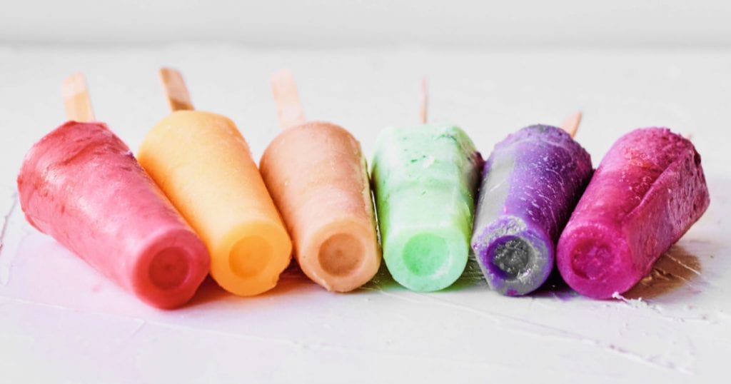 6 Colors of the Rainbow Popsicles Recipe - Mama Likes To Cook