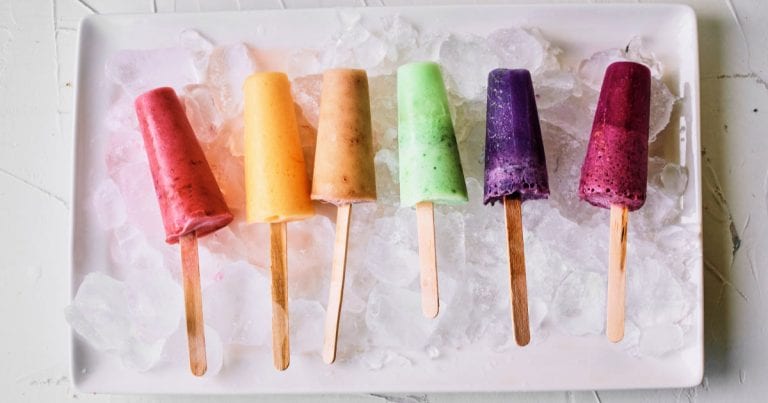 6 Colors of the Rainbow Popsicles Recipe - Mama Likes To Cook