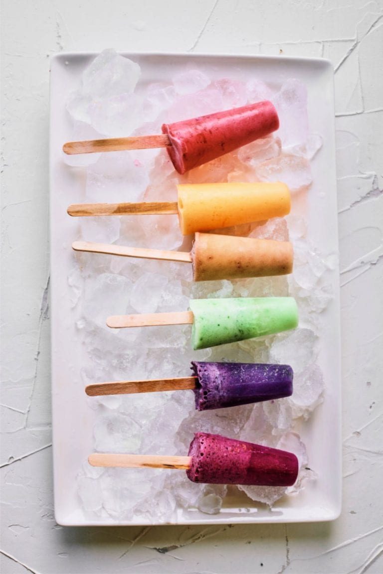 6 Colors of the Rainbow Popsicles Recipe - Mama Likes To Cook