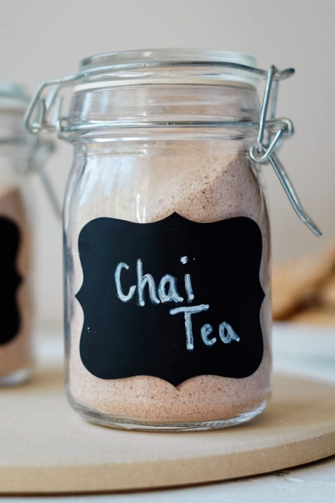 Chai Drink Mix Recipe Mason Jar Food Gift ☕🎁 - Mama Likes To Cook