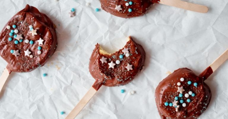 Chocolate Dipped Apple Pops Recipe - Mama Likes To Cook