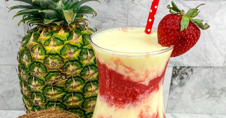 Miami Vice Frozen Drink Recipe - Mama Likes To Cook