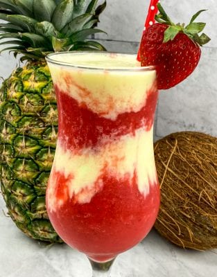 Miami Vice Frozen Drink Recipe - Mama Likes To Cook
