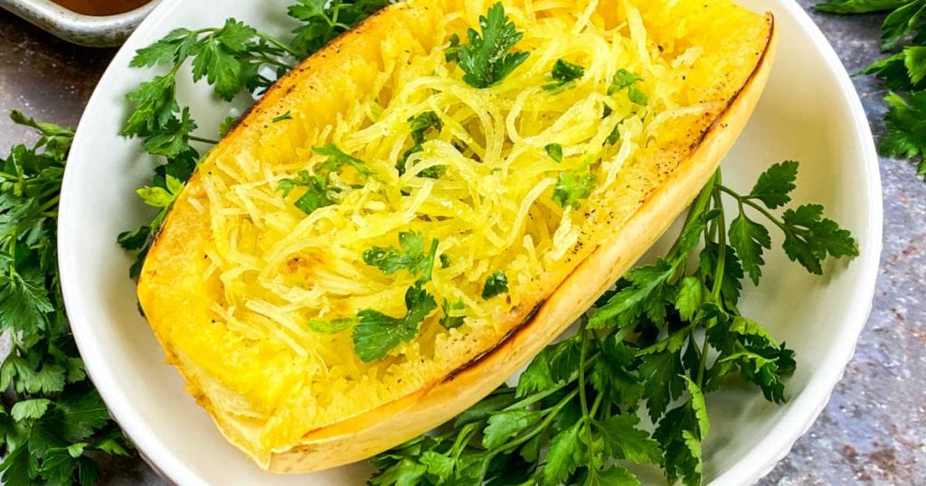 Easy Roasted Spaghetti Squash Recipe - Mama Likes To Cook