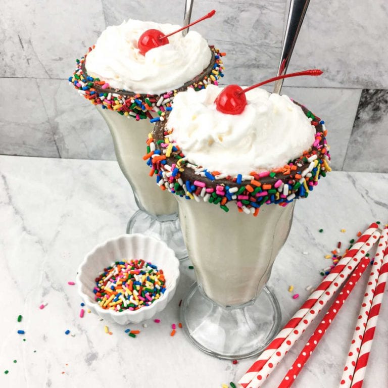 Thick & Creamy Birthday Milkshake Recipe - Mama Likes To Cook