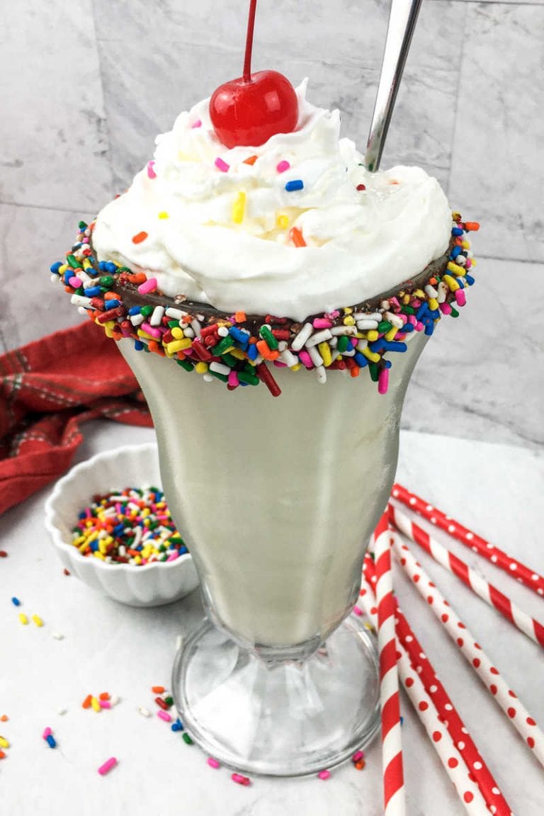 Thick & Creamy Birthday Milkshake Recipe - Mama Likes To Cook