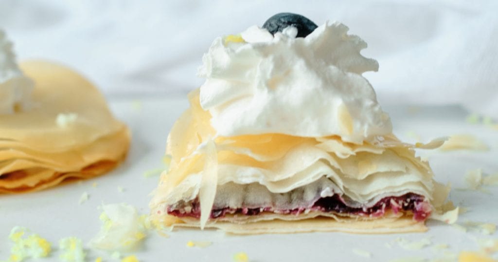 Blueberry Filo Stacks Recipe - Mama Likes To Cook