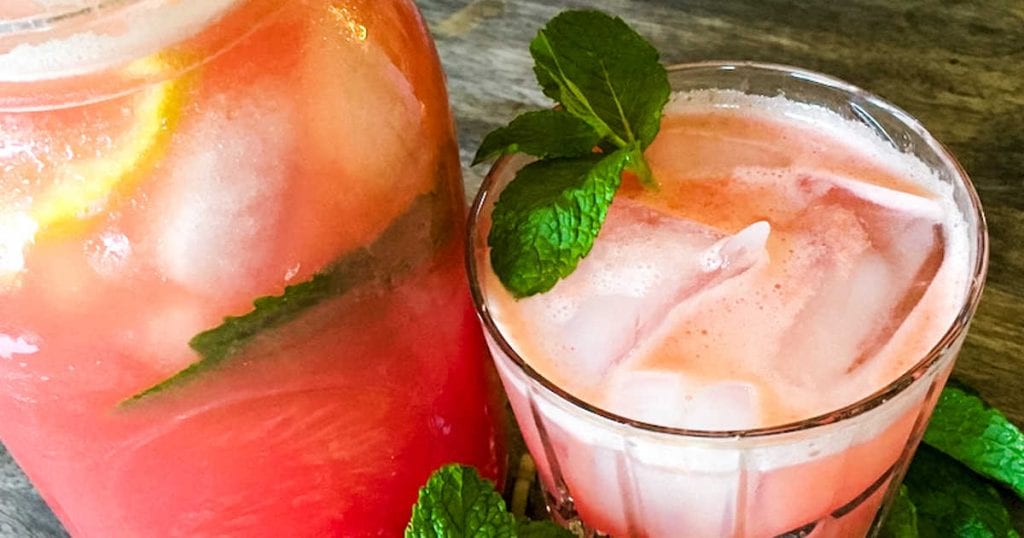 Watermelon Mint Lemonade Recipe - Mama Likes To Cook