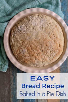 How to Bake a Simple Bread Recipe in a Pie Dish - Mama Likes To Cook