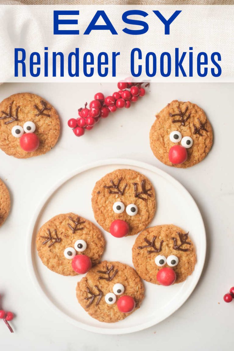 How to Decorate Reindeer Cookies for Christmas 🦌🍪 - Mama Likes To Cook