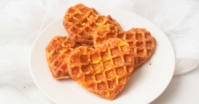 Cheese Waffle Recipe - No Flour Chaffles! - Mama Likes To Cook