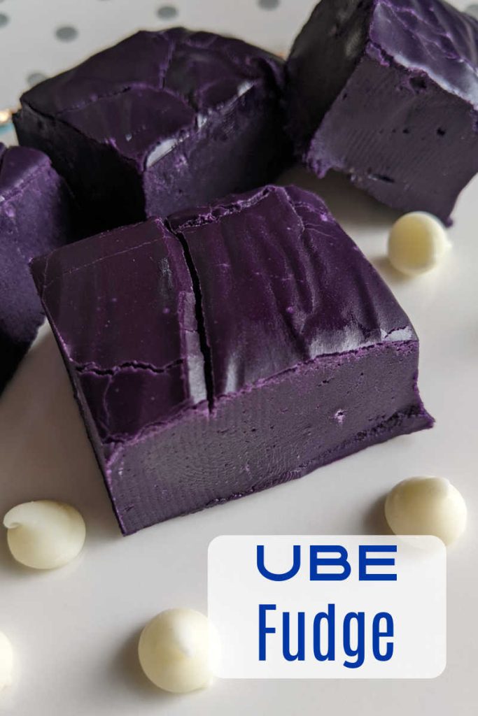 💜🍠 Easy 2 Ingredient Purple Ube Fudge Recipe - Mama Likes To Cook