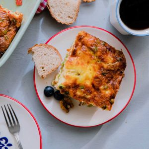 Goat Cheese Breakfast Casserole Recipe - Mama Likes To Cook