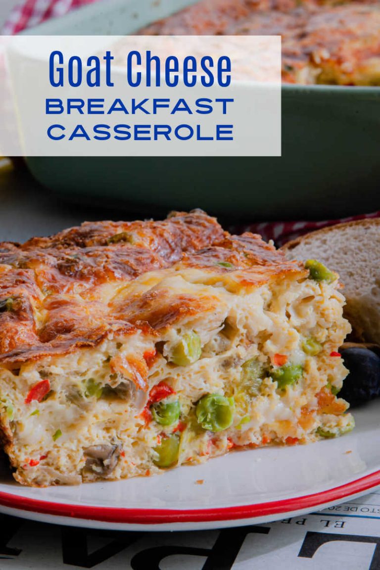 Goat Cheese Breakfast Casserole Recipe - Mama Likes To Cook