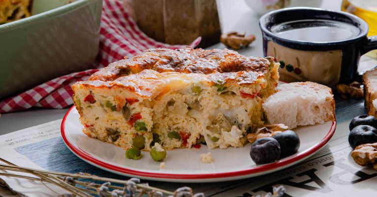 Goat Cheese Breakfast Casserole Recipe - Mama Likes To Cook
