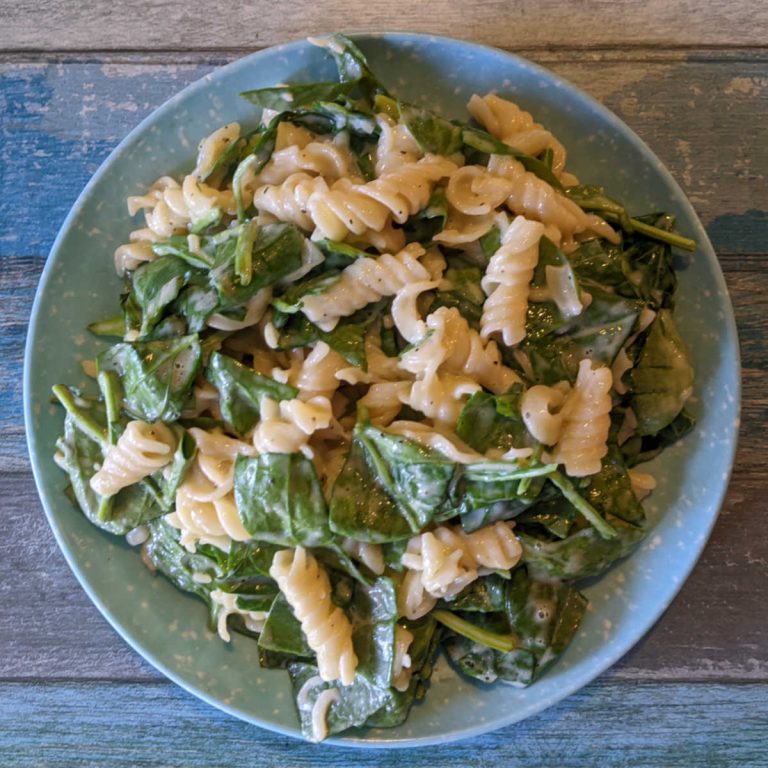 Fresh Spinach Velveeta Rotini Pasta Recipe - Mama Likes To Cook