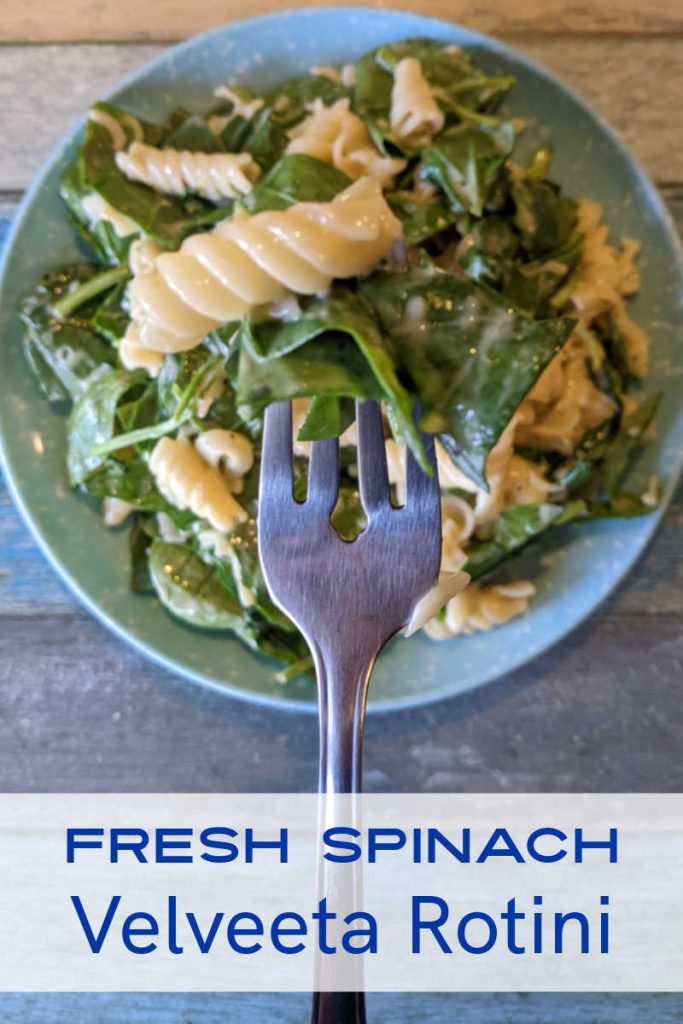 Fresh Spinach Velveeta Rotini Pasta Recipe - Mama Likes To Cook