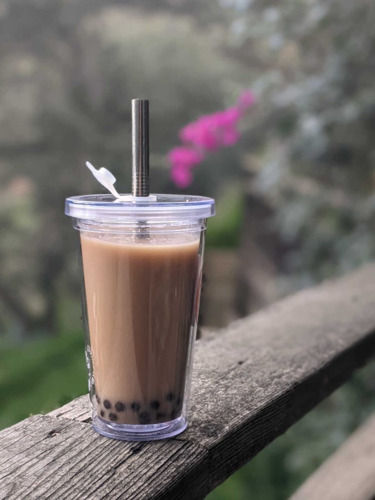 Easy Coffee Milk Tea with Boba Bam - Mama Likes To Cook