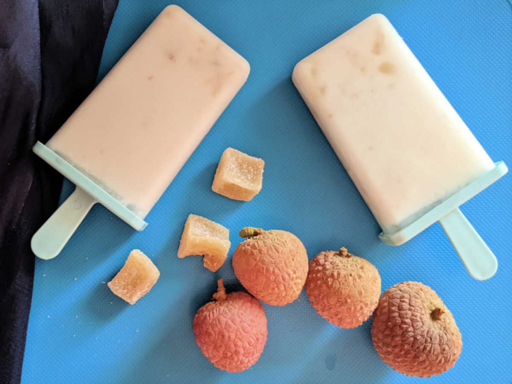 Lycheelicious! Lychee Ginger Popsicles Recipe - Mama Likes To Cook