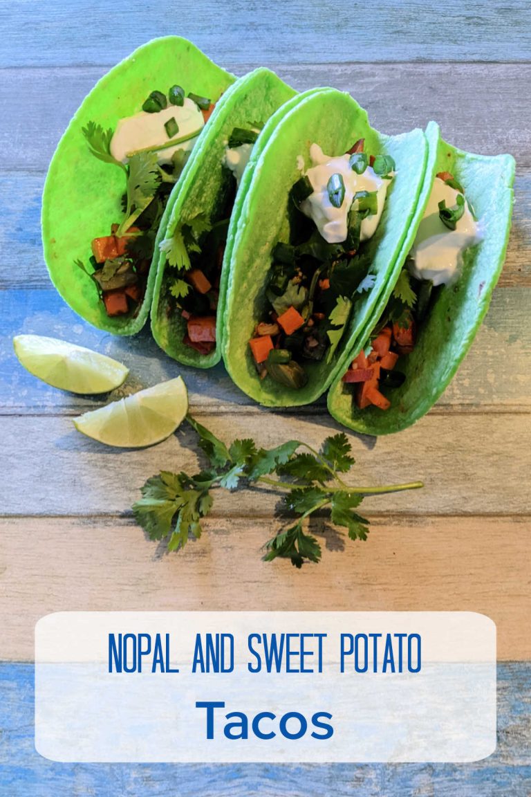 Easy Vegetarian Nopal & Sweet Potato Tacos Recipe - Mama Likes To Cook
