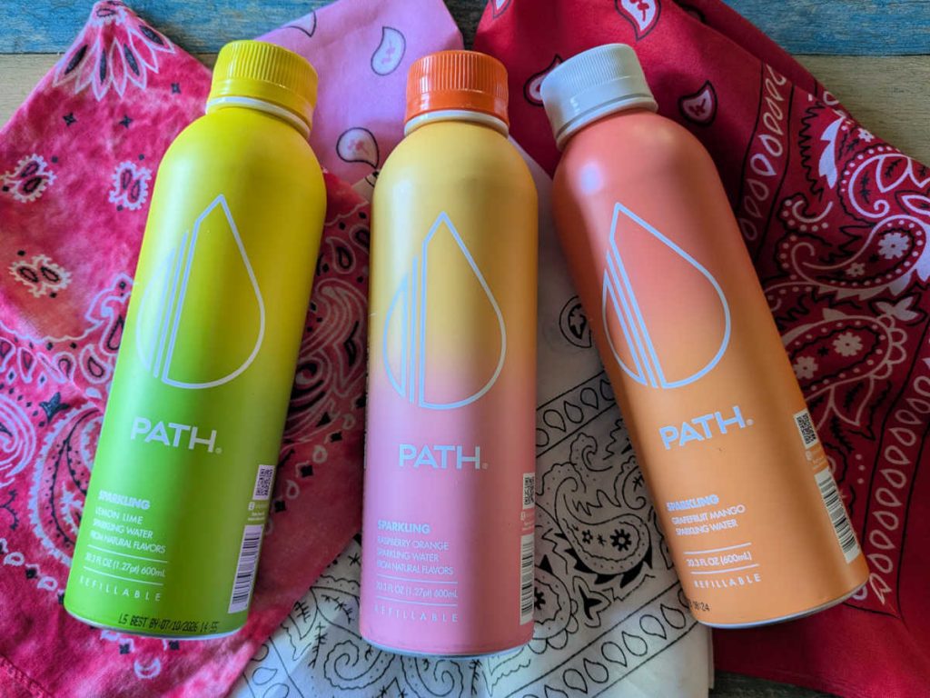 PATH Flavored Sparkling Water in A Reusable Aluminum Bottle - Mama ...
